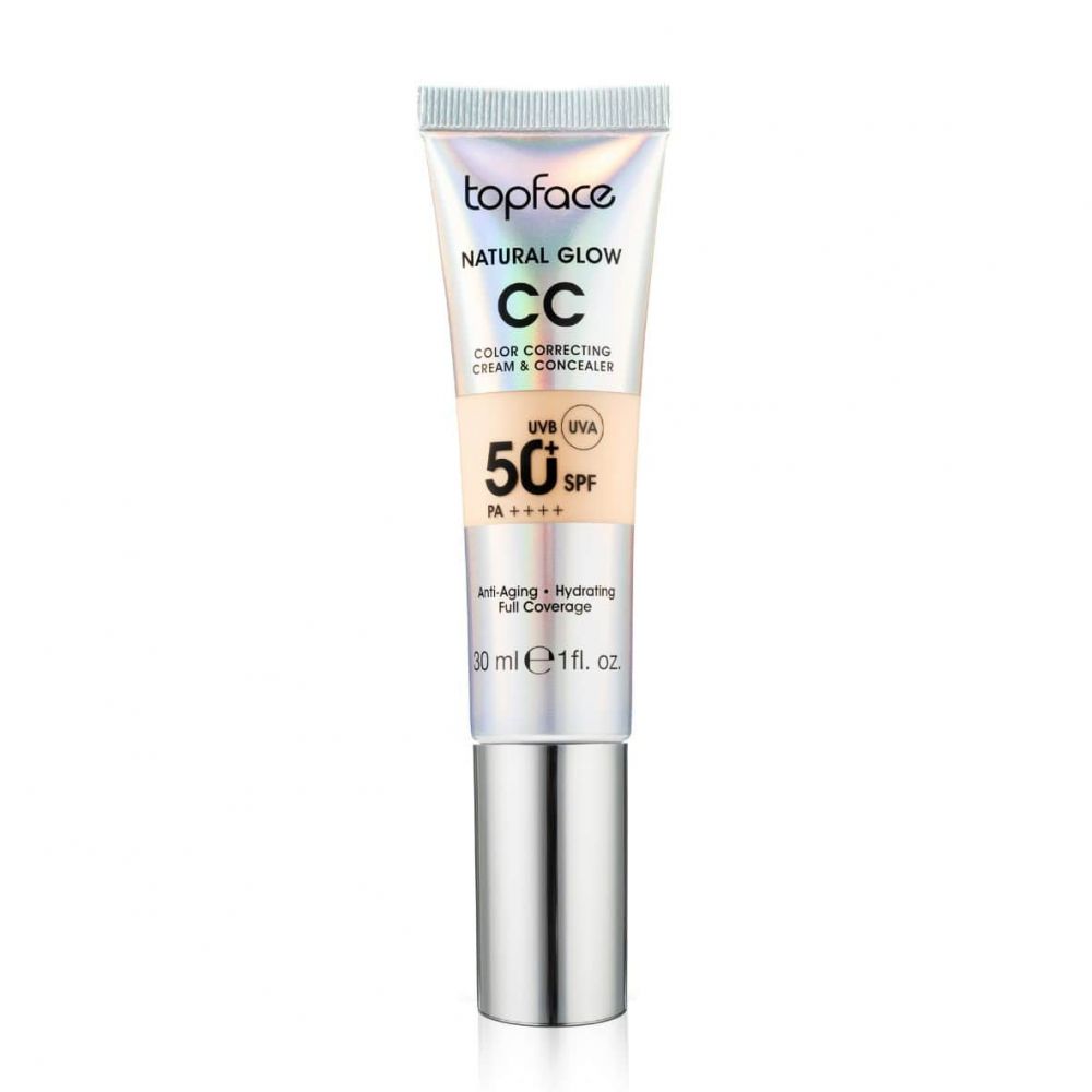 Topface CC make-up krém s SPF50 Natural Glow, 30ml | RIANO